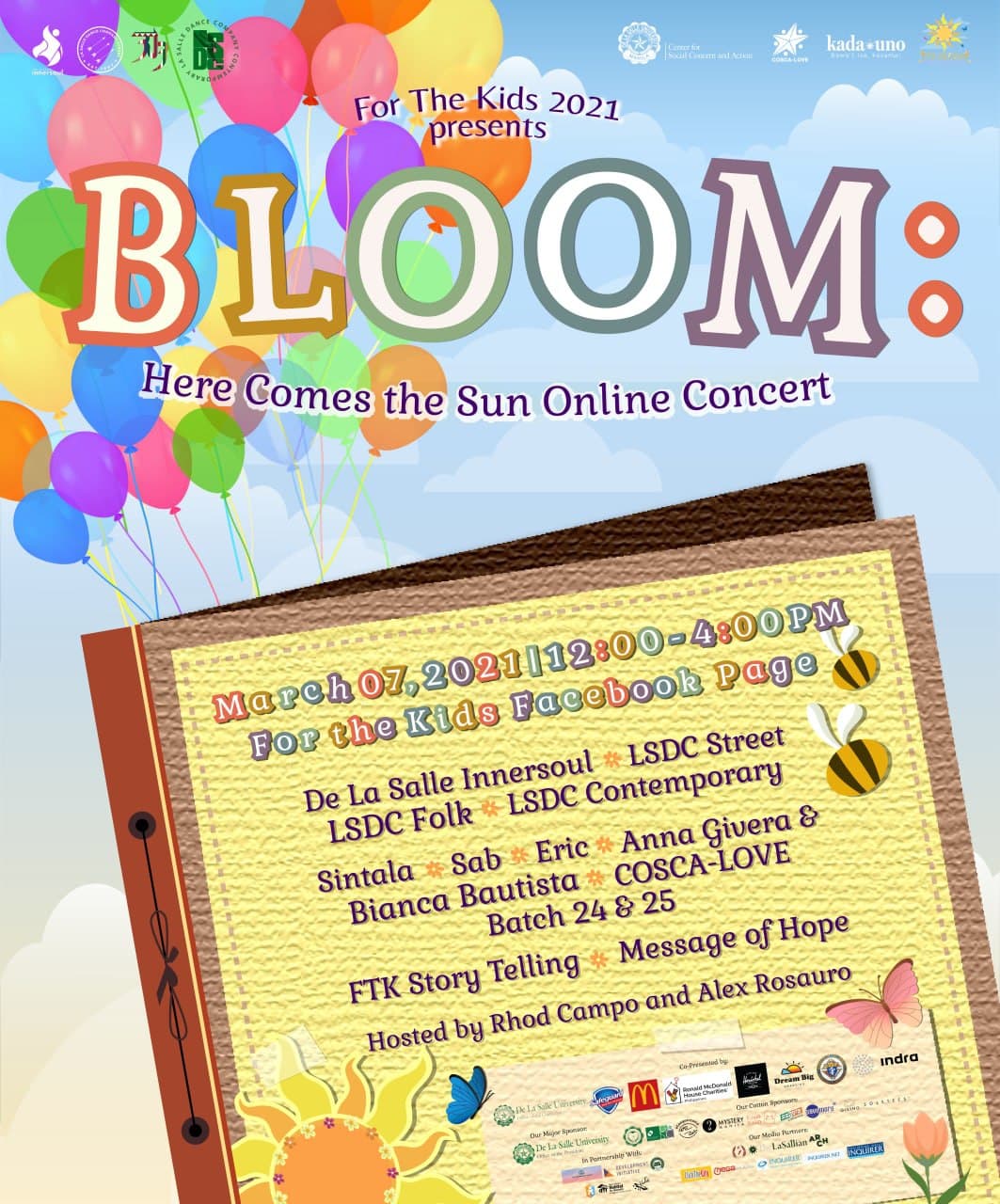 PRESS RELEASE: Bloom—Here Comes the Sun Online Concert – The LaSallian