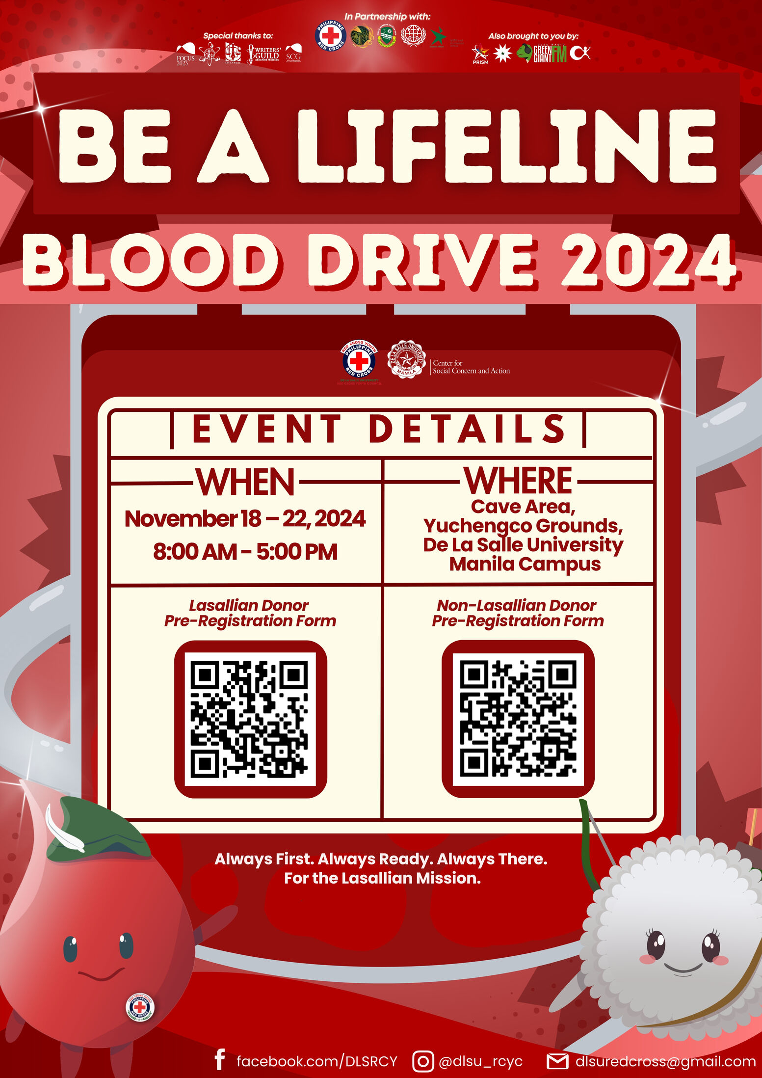 Press Release: DLSU RCYC—Be a Lifeline: Blood Drive 2024 – The LaSallian